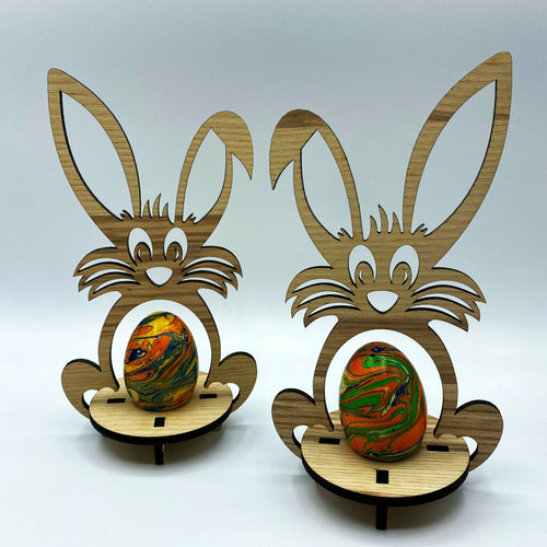 Eihalter Osterhase - Eihalter aus Holz Ostergeschenke - Osterdeko Holz